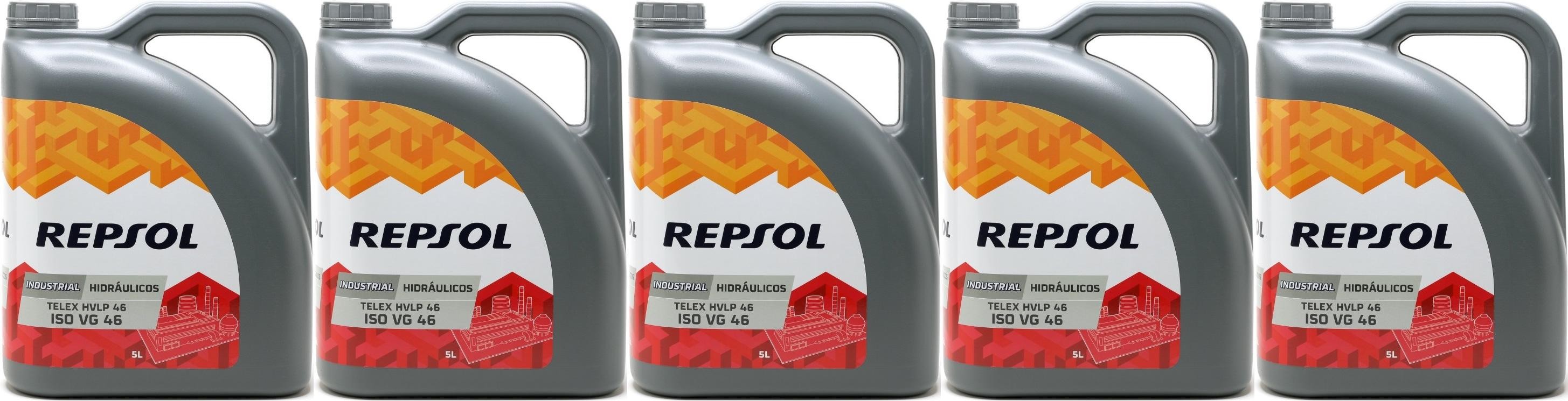 Repsol Hydrauliköl TELEX HVLP 46 5x 5 = 25 Liter - Motoröl günstig kaufen