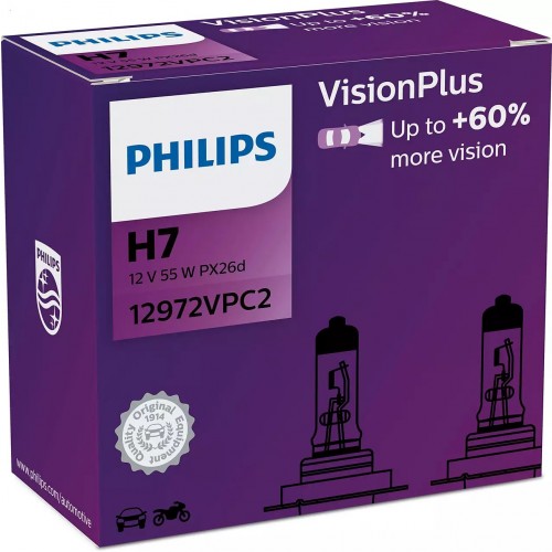 Philips H7 12V 55W PX26d ColorVision pink +60% 2st. - Motoröl günstig ...
