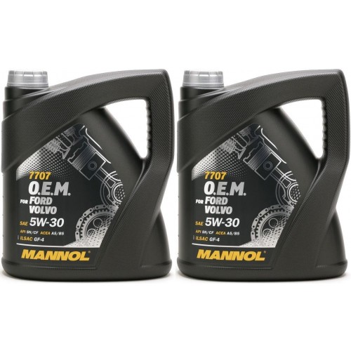 MANNOL 7707 O.E.M. 5W-30 Motoröl (Volvo/Ford) 2x 4l = 8 Liter - Motoröl ...