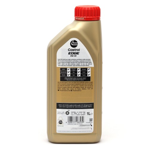 Castrol Edge 0W-30 Motoröl 1l Flasche (ex. FST) - Motoröl günstig kaufen