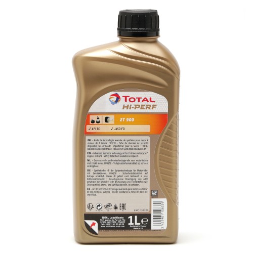 Total HI-Performance 2T 900 vollsynthetisches Motorrad Motoröl 1l ...